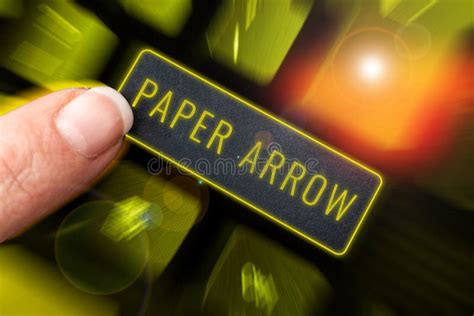 Conceptual Caption Paper Arrow Business Concept Business Infographic
