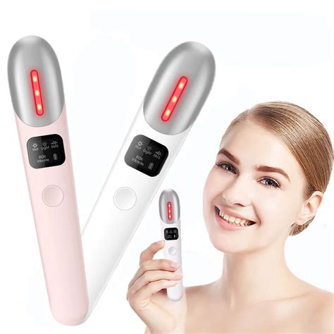 전기 눈 마사지 주름 방지 눈 마사지 노화 방지 눈 관리 도구 Led 스크린 뜨거운 마사지 Usb 충전식 마사지 장치스킨
