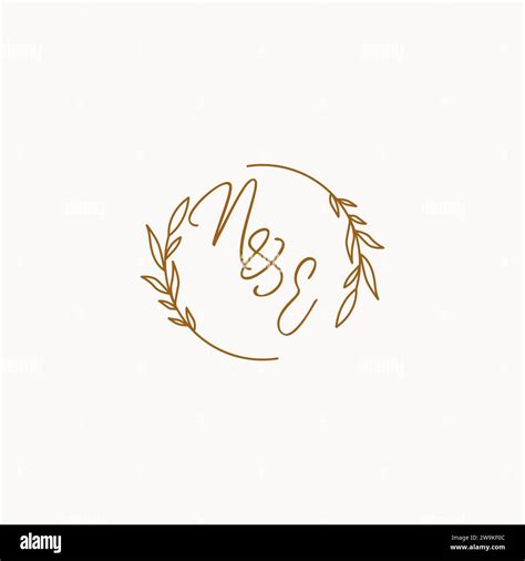 Ne Wedding Initials Logo Design Ideas Stock Vector Image And Art Alamy