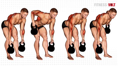 Build Strength Kettlebell Alternating Row For Total Upper Body