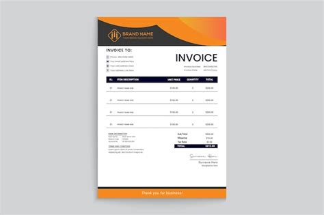 Premium Vector Abstract Scientific Invoice Design