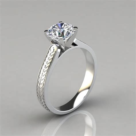 Solitaire Round Cut Moissanite Engagement Rings Moissanite Forever