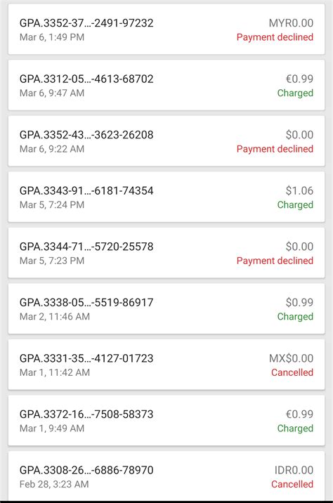 Have Been Getting Massive Payment Declined And Payment Pending