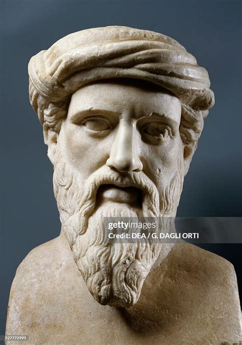 Bust Of Pythagoras Ancient Greek Mathematician Philosopher News