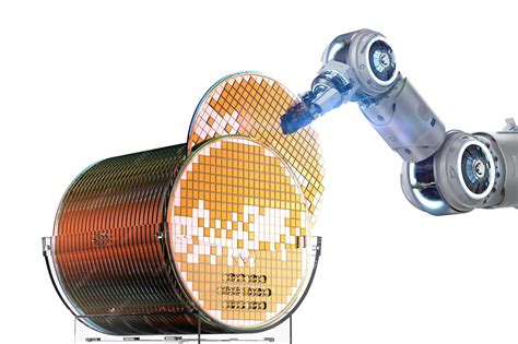Premium Photo Semiconductor Manufacturing With Robotic Arms