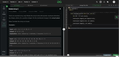 Ayushman Naresh On Linkedin Rotate Gfg160 Geekstreak2024 Gfg
