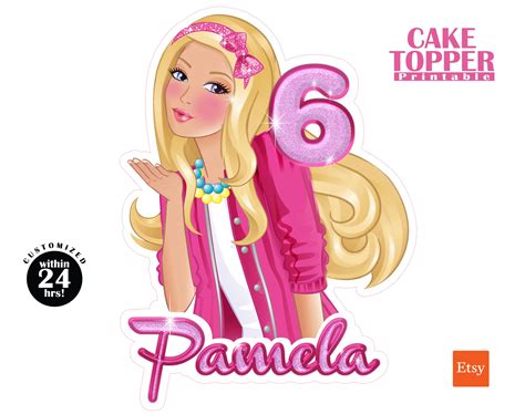 Printable Barbie Cake Topper Ubicaciondepersonas Cdmx