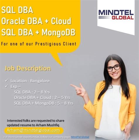 Arham Mushfiq Ansari On Linkedin Sql Dba Cloud Mongodb Jobopening