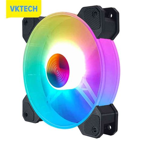 [vktech] Coolmoon 12cm Pc Case Fan Chassis Cpu 5v 3pin Argb Pwm Cooling Radiator Lazada