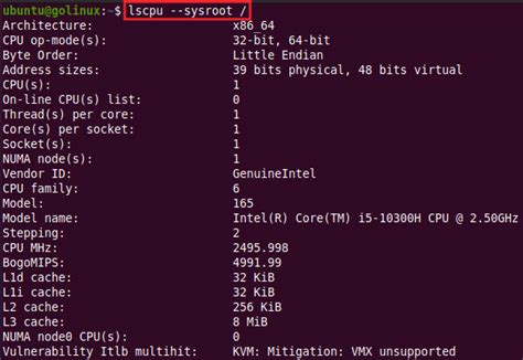 Lscpu Command Examples In Linux Cheat Sheet Golinuxcloud