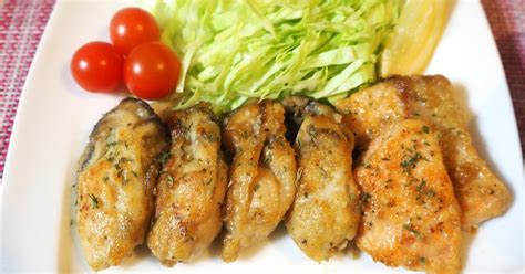 牡蠣のムニエル レモンバター醤油 By Coyoyoc 【クックパッド】 簡単おいしいみんなのレシピが370万品
