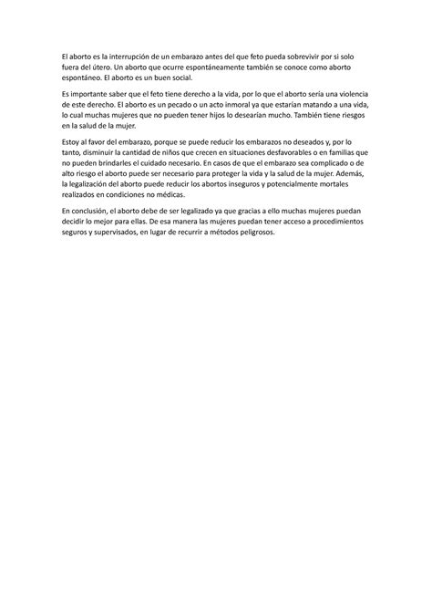 El Aborto Pipipi El Aborto Es La Interrupción De Un Embarazo Antes