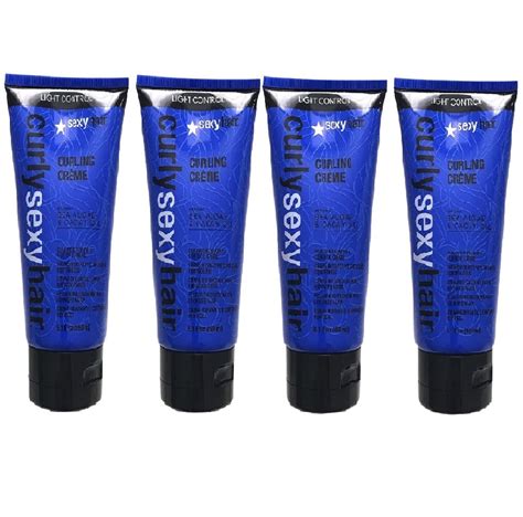 Pack Of 4 Curly Sexy Hair Curling Creme For Curl Definition 51 Oz