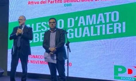 Regionali Lazio DAmato Pd Voglio Vincere Lo Dobbiamo Al Popolo