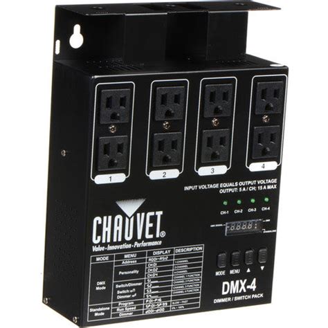 Chauvet Dj Dmx 4 4 Ch Dmx Dimmer Switch Pack