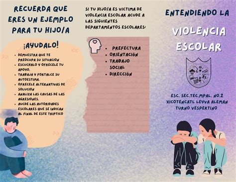 Triptico Violencia Escolarpdf