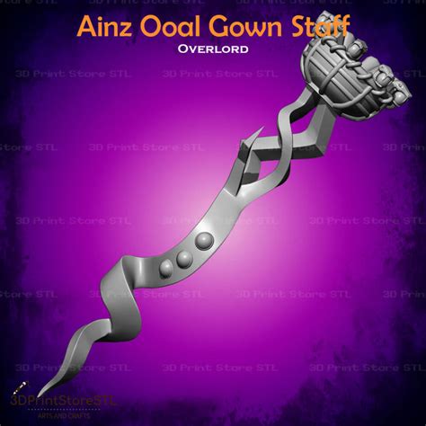 Ainz Ooal Gown Staff Cosplay Overlord 3d Print Model Stl File
