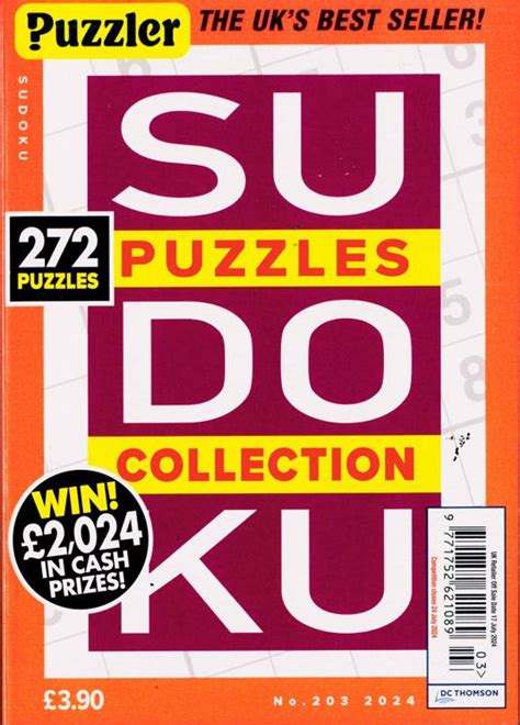 Puzzler Sudoku Puzzle Collection Magazine Issue 203 Mags Direct