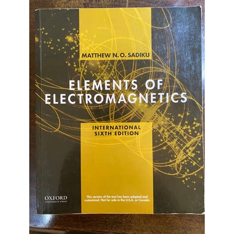 電磁學 第六版 （elements of electromagnetics sixth edition） 蝦皮購物