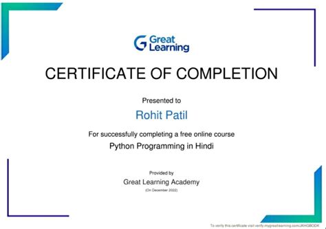 Rohit Patil On Linkedin Greatlearning Greatlearningacademy Python