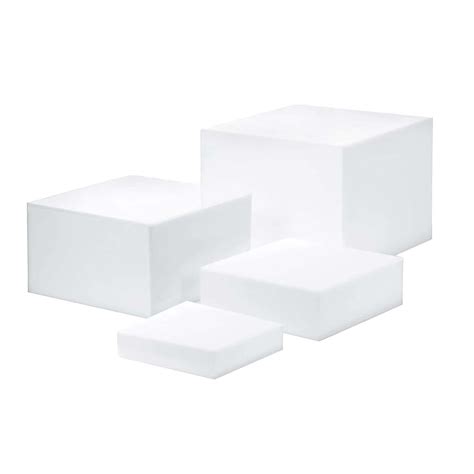 Loviver 4pcs Buffet Riser Dessert Table Display Set Acrylic Cube Display Nesting Food Riser For