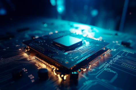 Premium Photo Cpu Advanced Central Processing Unit Concept Network Security Motherboard Chip