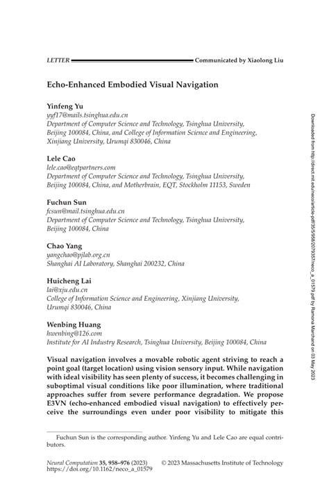 pdf echo enhanced embodied visual navigation