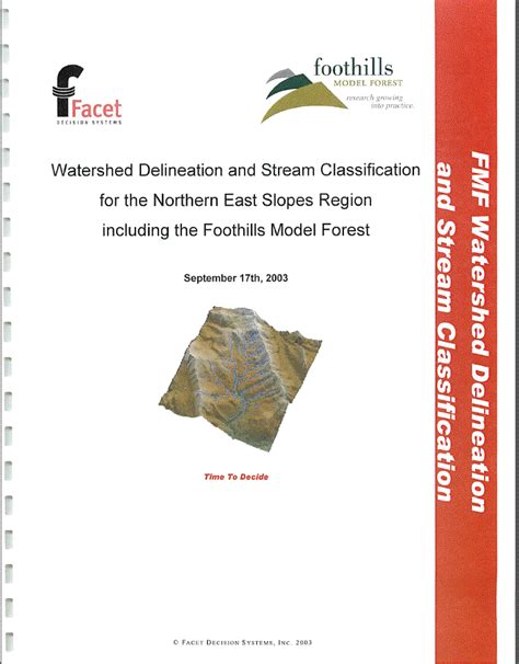 Watershed Delineation And Stream Classification For The Northern East