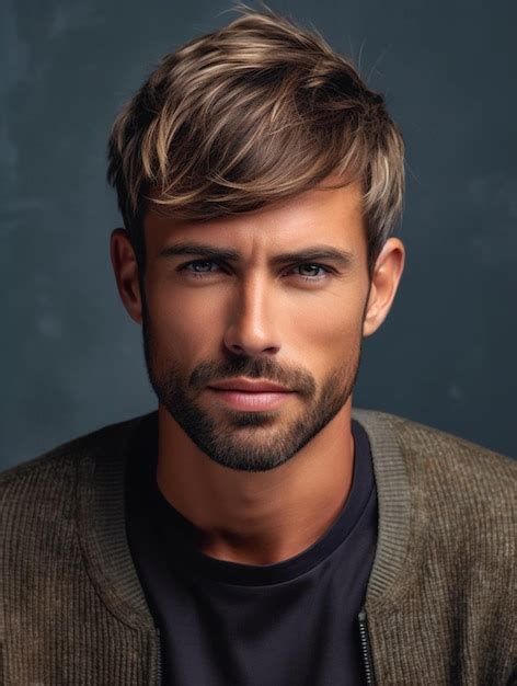 Premium Ai Image A Man With A Beard And Mustache