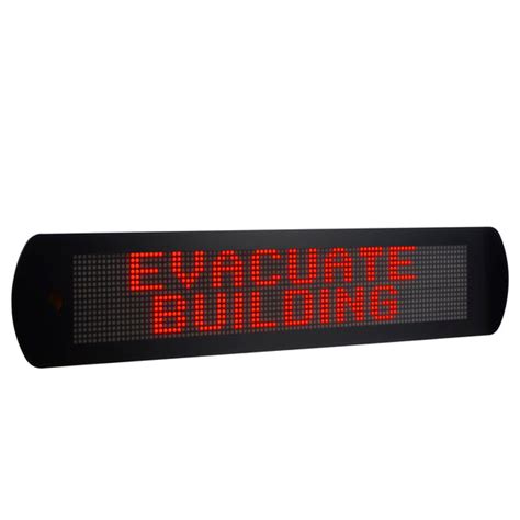 Novanex 24 Volt Ip Clock Emergency Messaging Sign