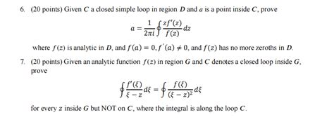 Solved 6 20 Points Given C A Closed Simple Loop In Region