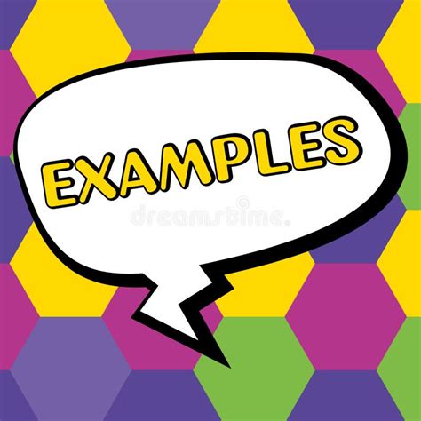 Hand Writing Sign Examples Internet Concept Photo Sample Model To Follow Guide Explanation For