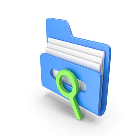 Find File Icon Blue 3d Object 2362665595 Shutterstock