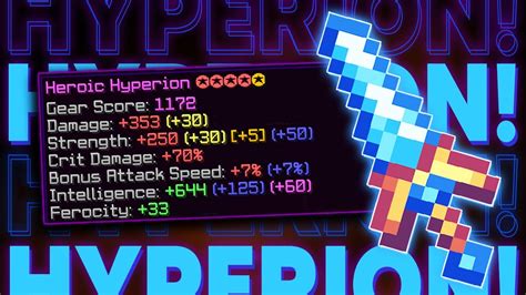 I Got The Most POWERFUL Sword Hyperion In Skyblock Hypixel Skyblock