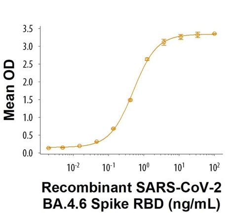 R Recombinant Sars Cov 2 Ba46 Spike Rbd His Tag Protein Cf 100 μg