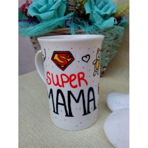 Ръчно изработена чаша Чашата на Super Мама
