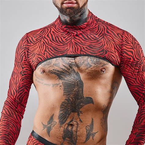 Sheer Mesh Mens Top Etsy
