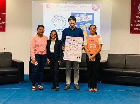 The Nss Unit Of Gsms Organized The “mera Pehla Vote Desh Ke Liye