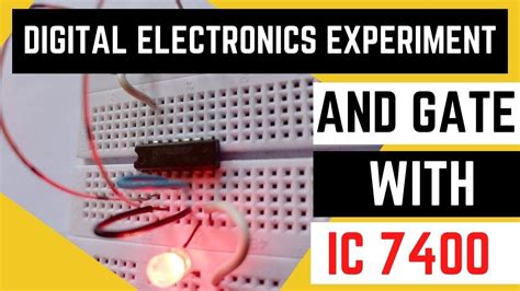 And Gate Using 7400 Ic How To Get And Gate From Nand Gate And Gate