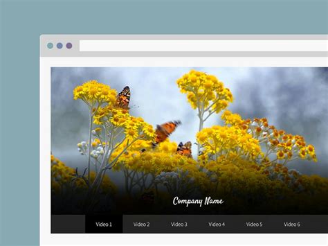 Hero Video And Image Slider Template Bubble
