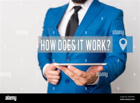 Writing Note Showing How Does It Work Question Business Concept For Asking On How Stuff Being