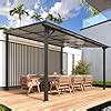 Amazon AECOJOY Wall Gazebo X Hard Top Gazebos Pergola On Clearance Outdoor Patio