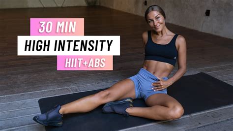MIN CARDIO HIIT ABS Workout Flat Belly At Home YouTube