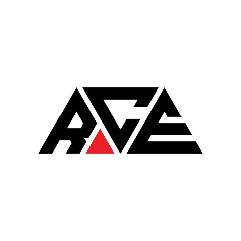 Rce Triangle Letter Logo Design With Triangle Shape Rce Triangle Logo