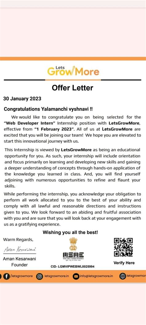 Yalamanchi Vyshnavi On Linkedin Connections Lgmvip Lgmvipfebruary Letsgrowmore Lgm