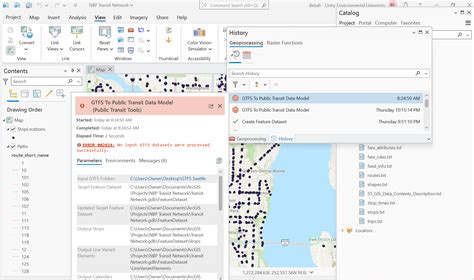 Gtfs To Public Transit Data Model Does Not Seefin Esri Community