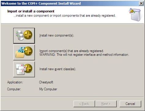Creating A Com Application For An Asp Component In Component Services
