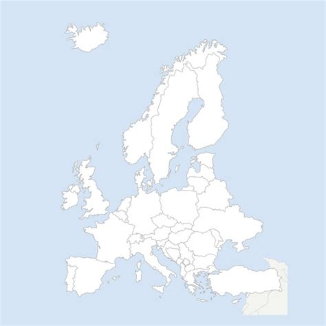 Blank Map Of Europe To Label