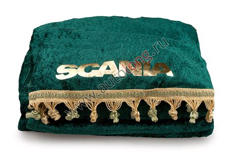 Наличие товара Шторы комплект SCANIA 4 Зеленые (шторы на лобовое и ...
