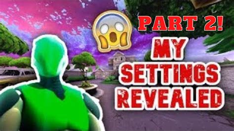 My UPDATED 1v1 LOL Settings REVEALVED YouTube